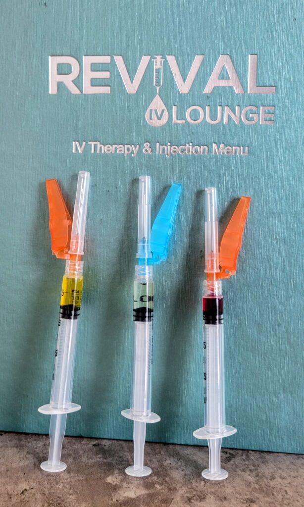 Vitamin Shot Menu | Revival IV Lounge | B12 Shot | IV Lounge